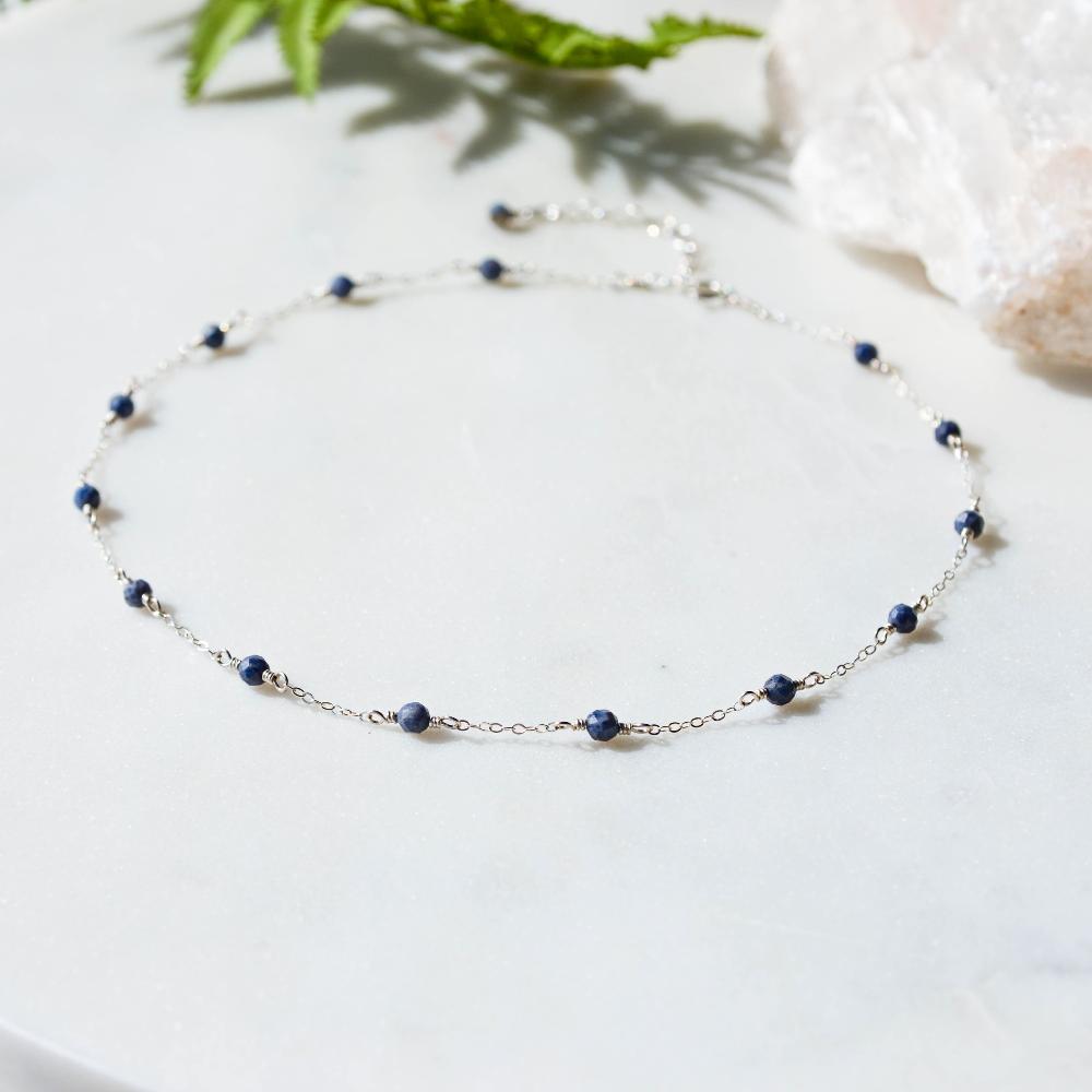 Birthstone Beaded Chain Necklaces – Wander North Jewelry